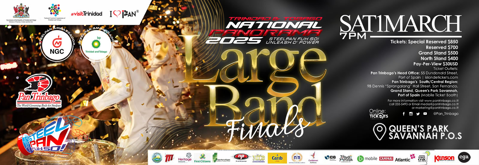 Order of Appearance Medium Conventional Finals Panorama 2025 - Pan Trinbago